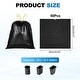Trash Bags with Drawstring, 8.7 Gallon 24" Garbage Bags, Unscented ...