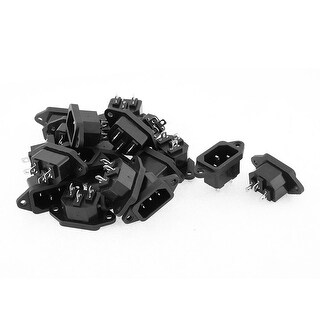 AC 250V 10A Cooker Mounted IEC C14 Male Plug Power Inlet Connector ...