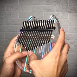 17 Key Acrylic Kalimba Clear kitten Thumb Piano - 17 Key - Bed Bath ...