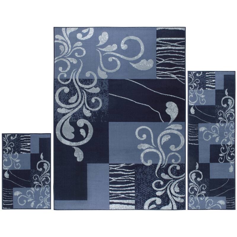 Home Dynamix Ariana Collection Traditional 3-Piece Area Rug (4'11"x6'11 ...