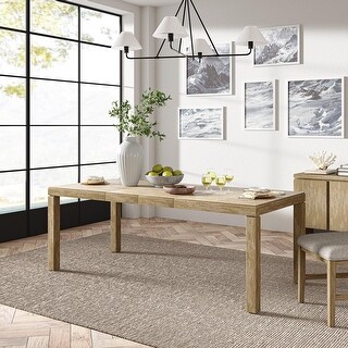 Isaak Farmhouse Extendable Dining Table with Solid Wood Legs by HULALA HOME - Bed Bath & Beyond ...