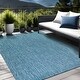 Aloha Washable Solid Indoor Outdoor Area Rug Patio Deck Living Room ...