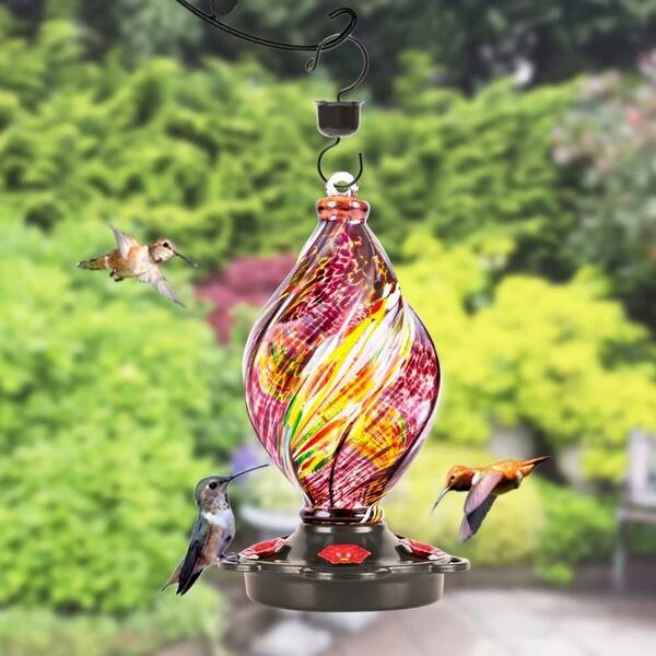 Ice Cream Shaped Spiral Hummingbird Feeder for Outdoors Hanging - On ...