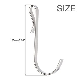 20pcs Stainless Steel J Shaped Hooks, Clip-on Hook Wire Rack Hook ...