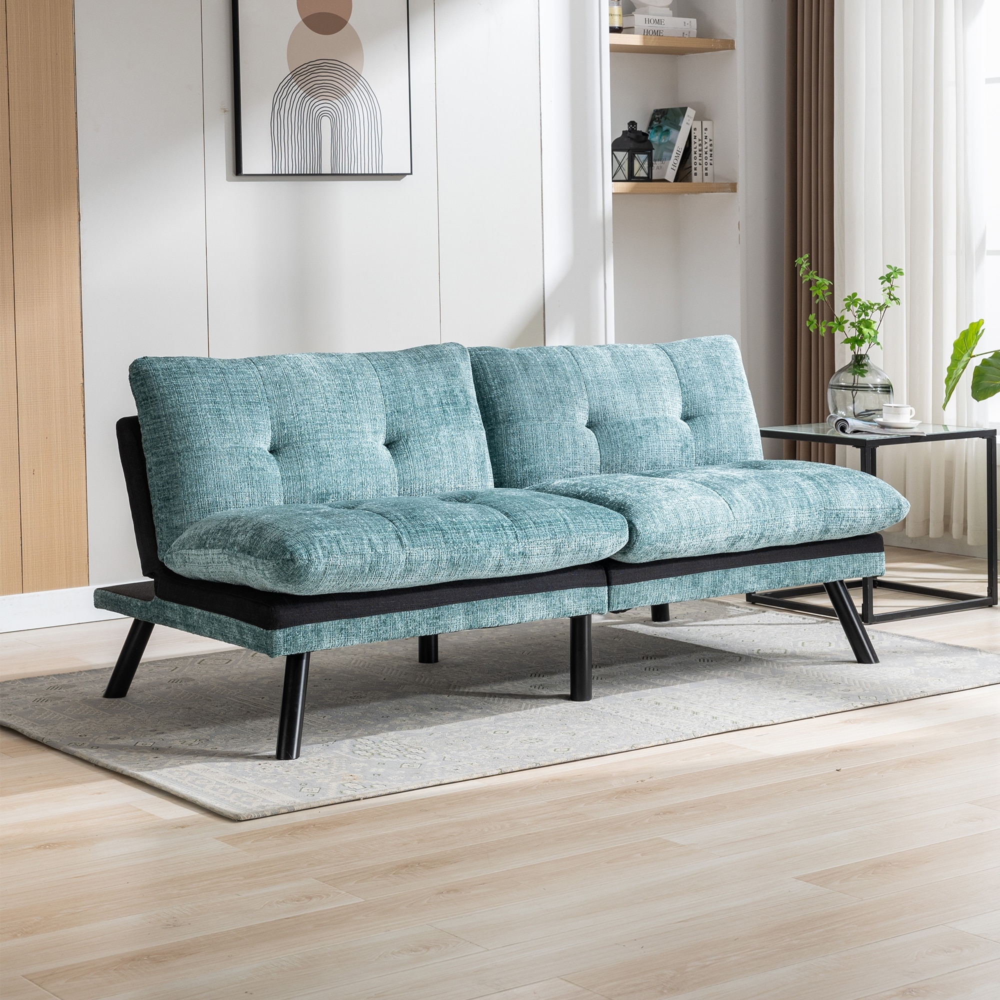 Convertible Loveseat Sleeper Sofa Bed Armless Futon Couch Bed Bath Beyond 38905692