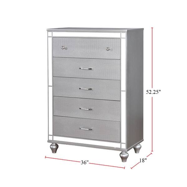 Wooden Chest in Silver Finish - Bed Bath & Beyond - 34615439