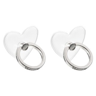 Clear Phone Ring Holders, Diamond Finger Grip Stand (Heart Shape), 2Pcs ...