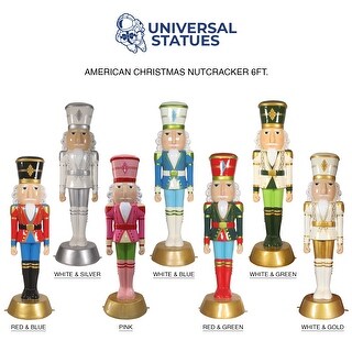 Nutcracker 6ft Life-Sized Statue Outdoor and Indoor Christmas ...