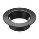 4" Duct Connector Flange ABS Ducting Airflow Tube Vent Connector Black ...
