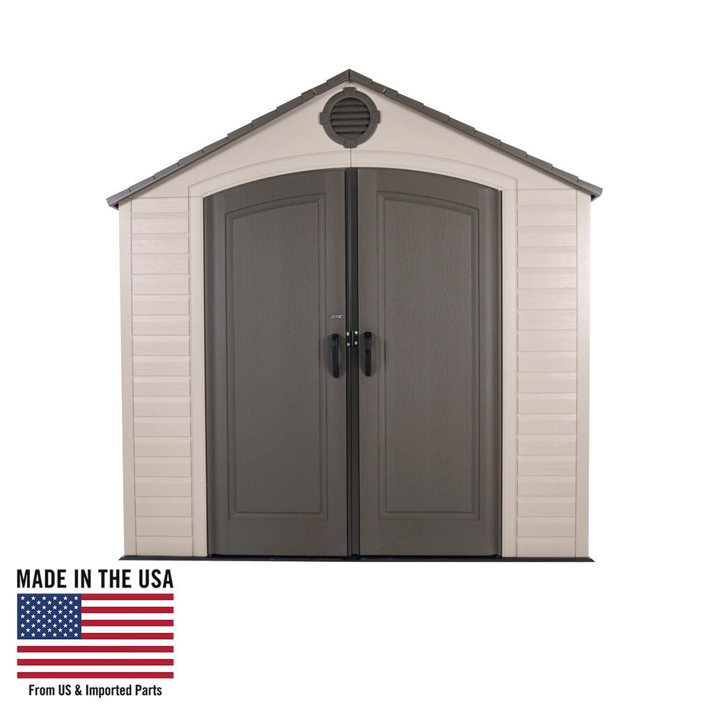 Lifetime Outdoor Storage Shed (8' x 7.5') - Overstock - 4692541