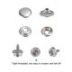 10 Sets Screw Snap Kit 10mm Stainless Steel Snaps Button with Tool ...