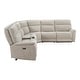 Furniture of America Zorelli Modern Fabric Oversized Seating Power ...