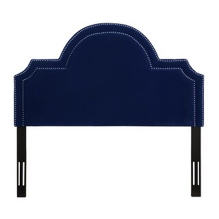 Laylah Queen Headboard in Pebbled Velvet - Bed Bath & Beyond - 17012974