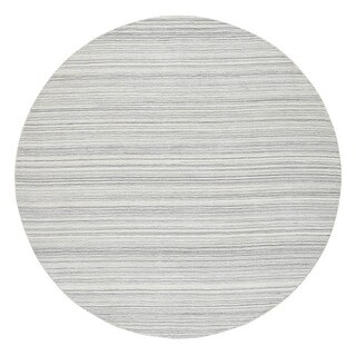 Shahbanu Rugs Platinum Gray and Cream Modern Design Thick and Plush ...