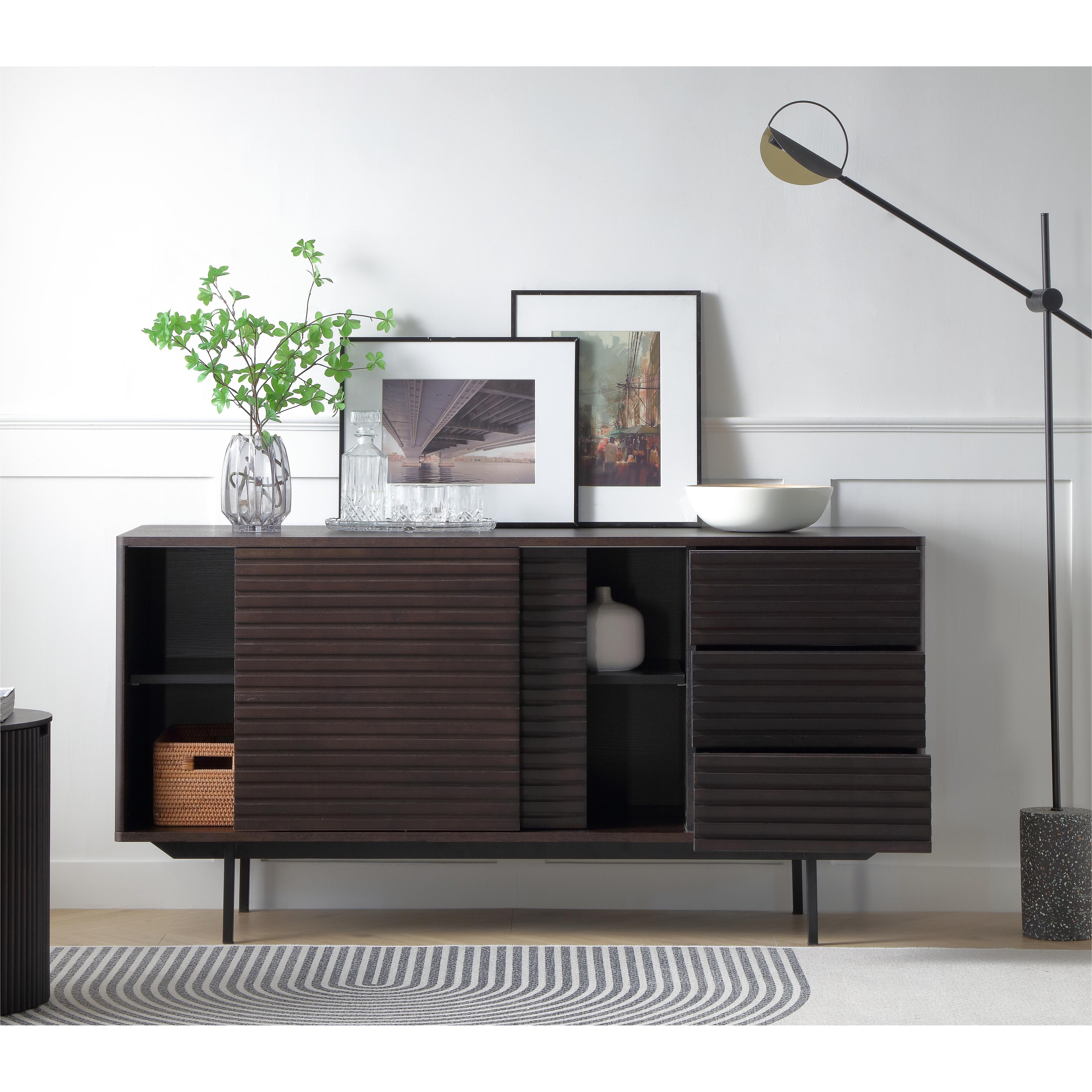 sideboard ikea black