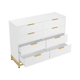 8 Drawer Dresser for Bedroom with Deep Drawers - Bed Bath & Beyond ...