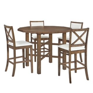 Farmhouse 5-Piece Kitchen Dining Table Set - Bed Bath & Beyond - 37502107