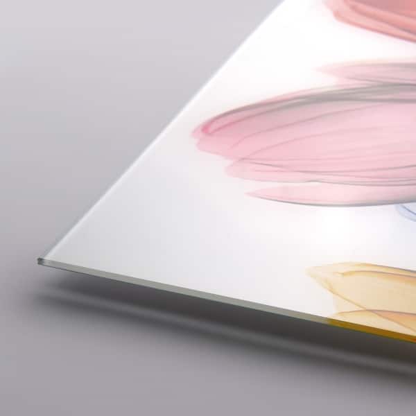 Porch & Den "Tulip Scape x-ray II" Frameless Floating Glass Panel Art ...