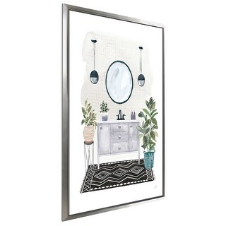 "Lulus Powder Room II" Print on Floating Canvas - Bed Bath & Beyond ...
