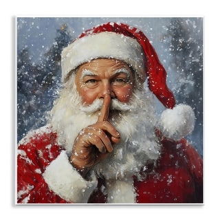 Stupell Secret Santa Shh Wall Plaque Design by Petal Prints Design ...