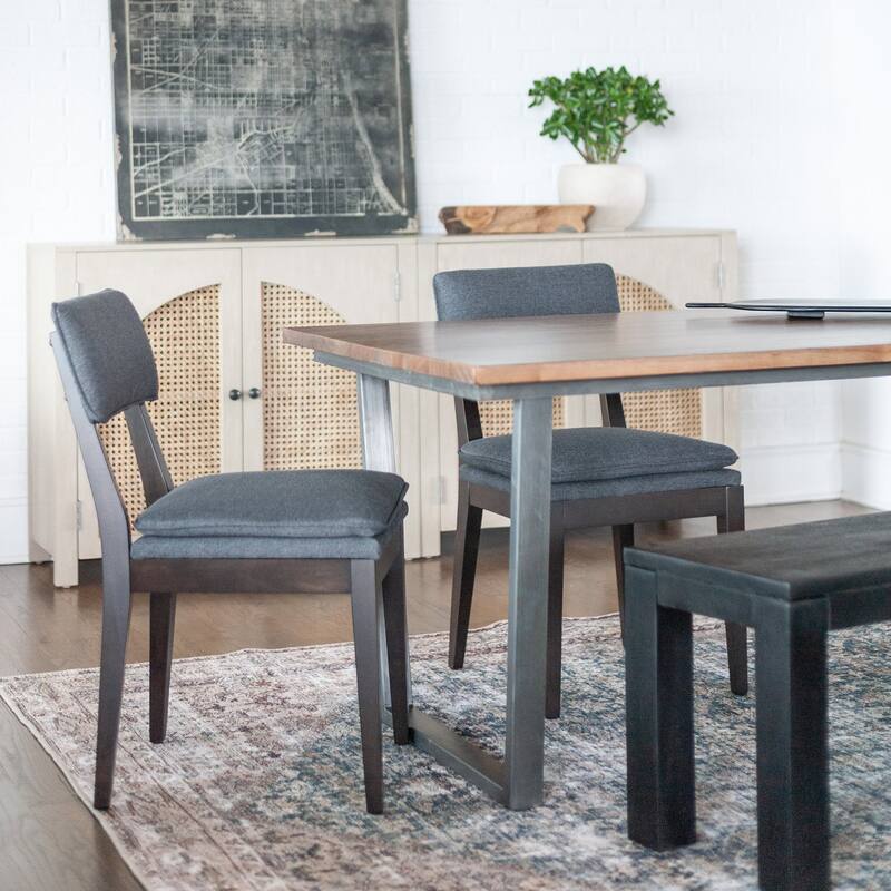 Solid Wood Upholstered Dining Chairs (Set of 2) by East at Main - On ...