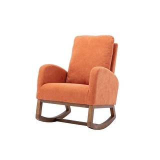 Rocking Chair Nursery, Upholstered Nursery Rocking Chairs with Tall ...