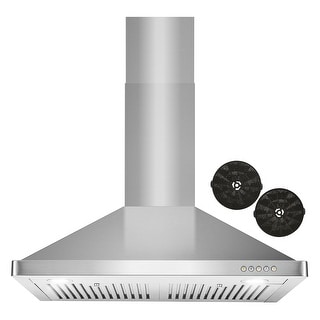 Cosmo 30 in. Ductless Wall Mount Range Hood in Stainless Steel with ...