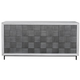 Reeded Tile Rectangular Storage Cabinet - 67" - Gray - Bed Bath ...