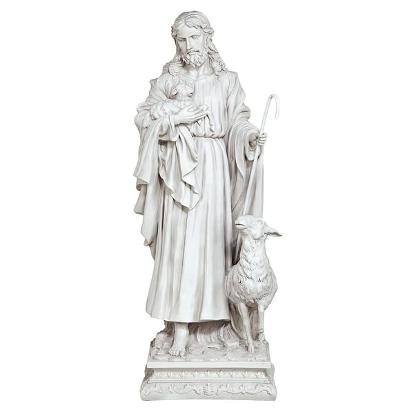 Design Toscano Jesus, The Good Shepherd Garden Statue: Grande - Bed ...