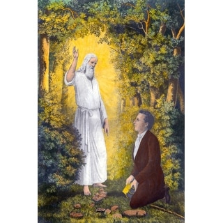 The Angel Moroni Delivering The Plates Of The Book Of Mormon To Joseph ...