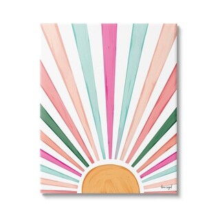 Stupell Whimsical Sun Rays Shining Playful Nature Painting Canvas Wall ...
