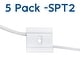 Novelty Lights SPT2 White Bridge Wire Connectors Use For Splicing SPT2 ...