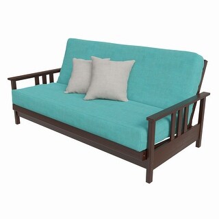 Durango Full Dark Cherry Futon Set with Stratus Mattress and Cover ...