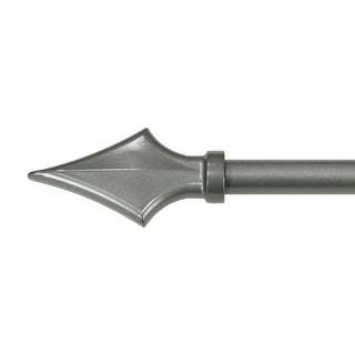 5/8" Drapery Single Curtain Rod Set with Decorative Arrow finials ...
