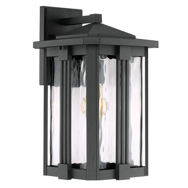 Luxury Craftsman Outdoor Wall Light, 15"H x 8.5"W, with Mid-Century ...