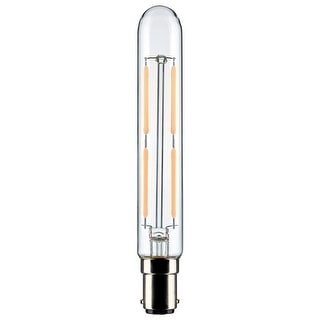 4 Watt T6.5 LED Clear Bayonet Double Contact Base 3000K 400 Lumens 120 ...