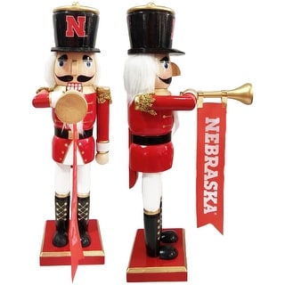 NCAA 14" Nebraska Bugler Nutcracker - Bed Bath & Beyond - 43035662
