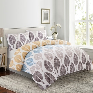 Printed Ultra Soft Rayon from Bamboo All Season Duvet Cover Set with ...