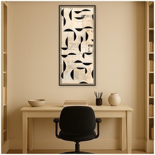 Kate and Laurel Half Moon Bay Panel 1 by Felicia Dadak Framed Mounted ...