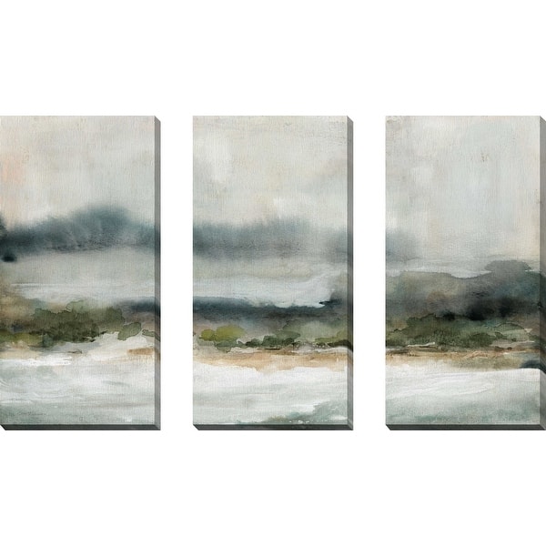 "Textured Rain I" by Carol Robinson 3 Piece Set on Canvas - Bed Bath ...