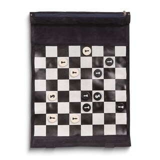 Curata Navy Suede Roll Up 12.5 Travel Chess Set - Bed Bath & Beyond ...