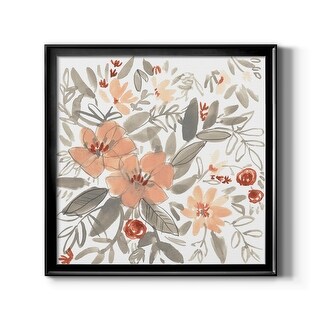Peach & Rust Blooms I-Premium Framed Canvas - Ready to Hang - Bed Bath ...