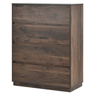 Sage 41 Inch Tall Modern Dresser Chest, 4 Drawers, Natural Walnut ...