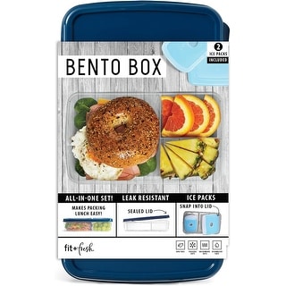 Fit & Fresh 826LOTGMOD Navy Bento Box Kit - Bed Bath & Beyond - 41818633