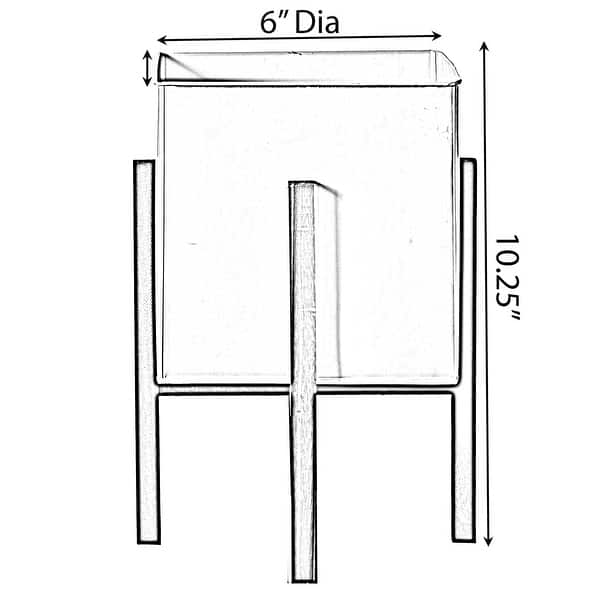 Indoor and Outdoor White Iron Planting Box with Black Wooden Frame ...