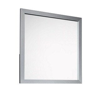 Moko 40 x 40 Dresser Mirror, Square, Modern Style, Gray Finished Frame ...