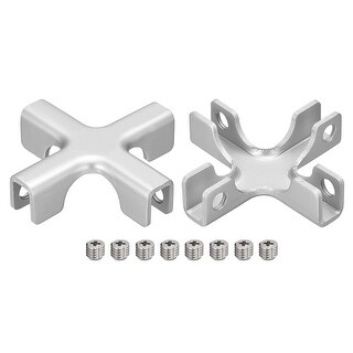 Glass Fixing Clip, 2pcs for Aluminum Alloy Cross Shaped Glass Clamp ...