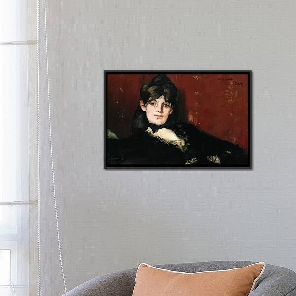 iCanvas "Berthe Morisot Reclining, 1873" by Edouard Manet Framed Canvas ...