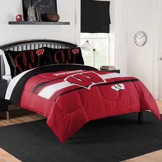 NCAA Officially Licensed Wisconsin Badgers Comforter & Sham Set - Bed ...
