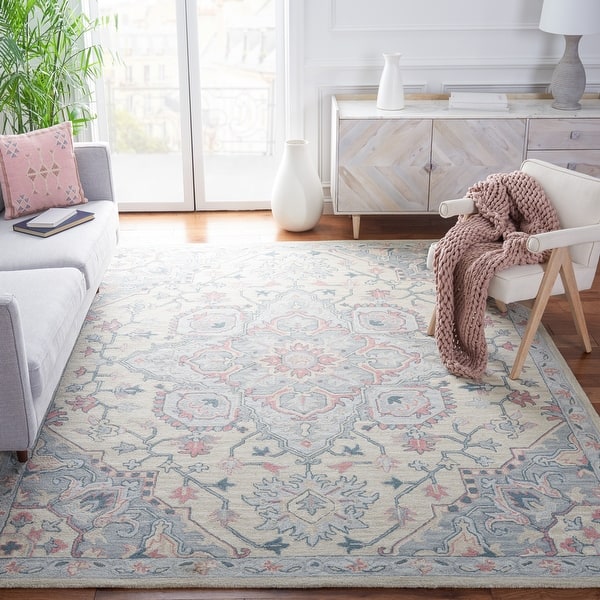SAFAVIEH Handmade Heritage Rine Traditional Wool Rug - Bed Bath ...